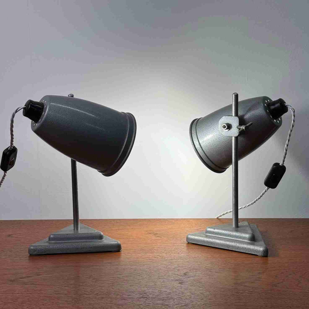 Pair of 1950s laboratory lamps by T Gerrard and co Ltd – Mark Parrish ...